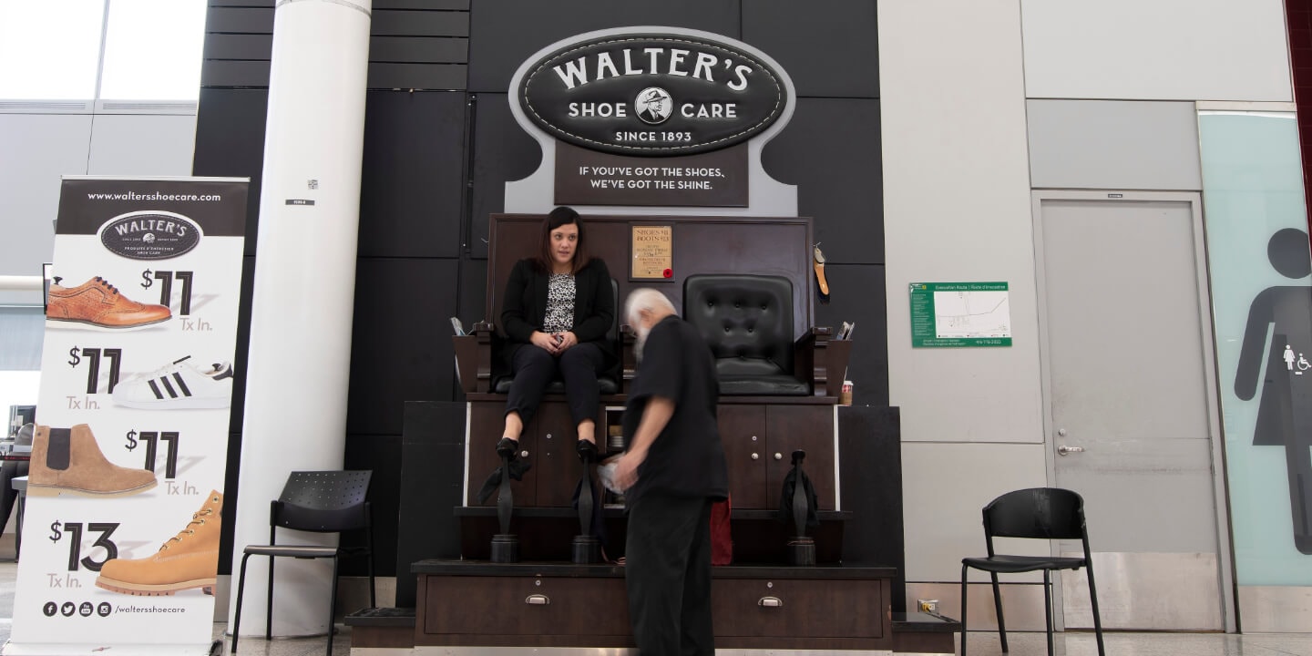 Walter's Shoe Care at Pearson Airport Terminal 1 After Security Near ...